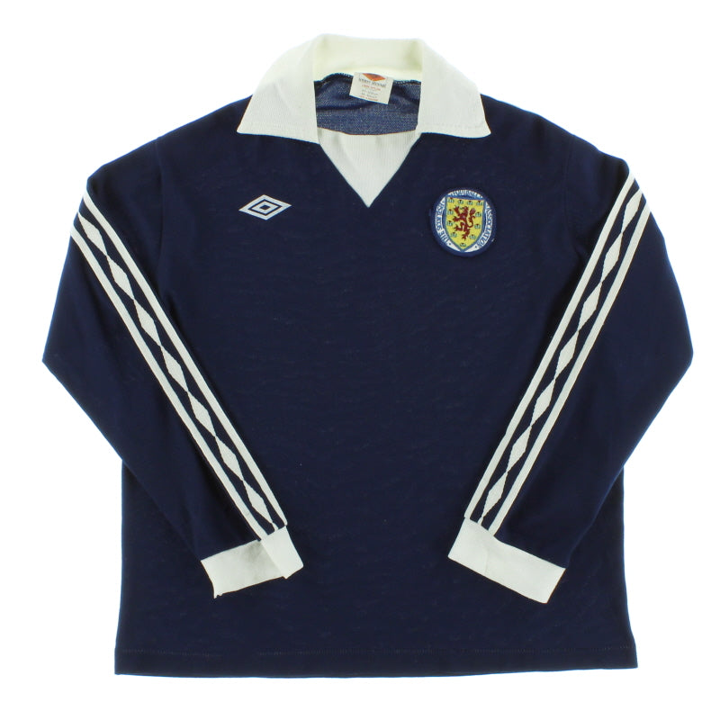1976-79 Scotland Home Shirt L/S M | Vintage Football Shirts