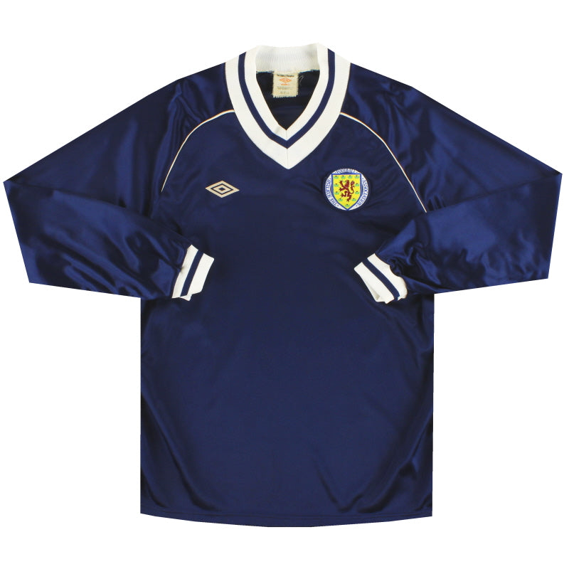 1982-85 Scotland Umbro Home Shirt L/S M | Vintage Football Shirts