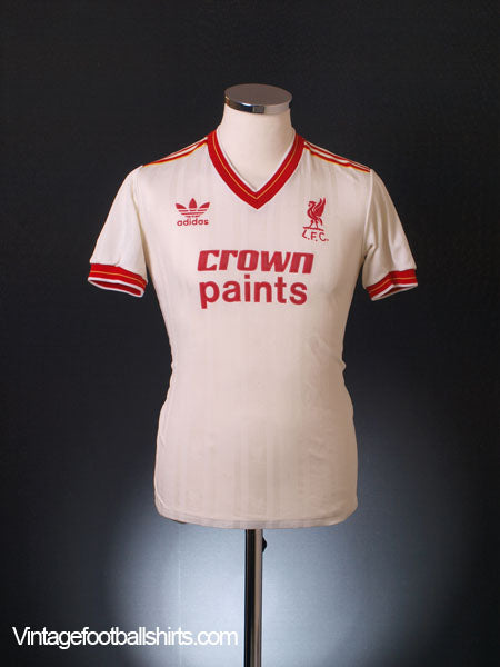 1985-86 Liverpool Away Shirt S | Vintage Football Shirts