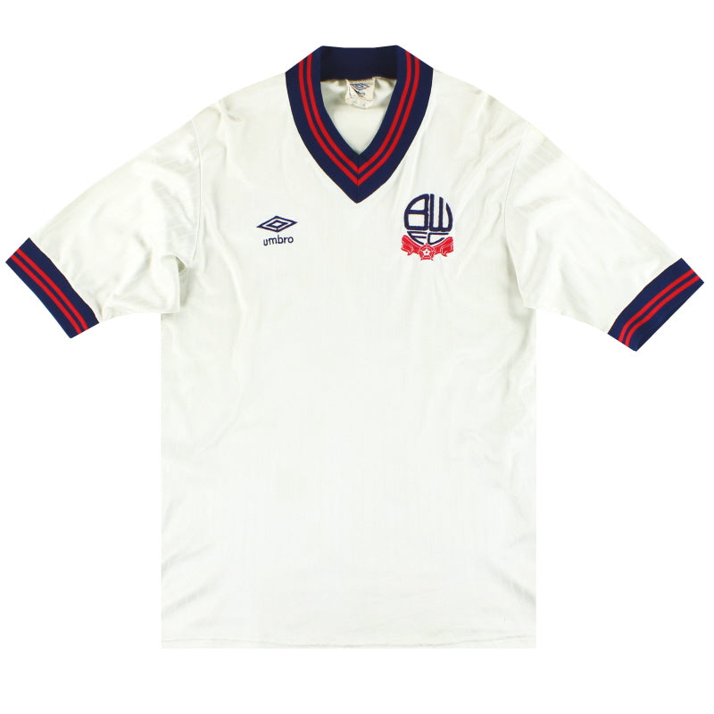 1986-88 Bolton Umbro Player Issue Home Shirt L | Vintage Football Shirts