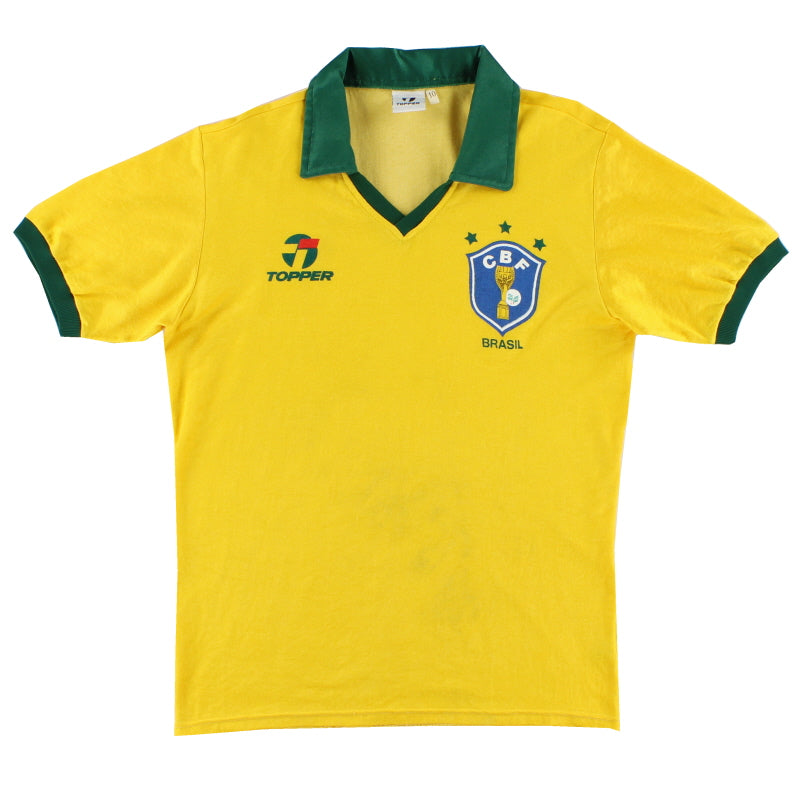1986 Brazil Home Shirt M – Vintage Football Shirts