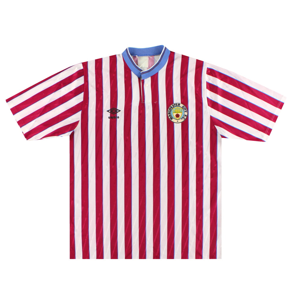 1988-90 Manchester City Umbro Away Shirt XL | Vintage Football Shirts