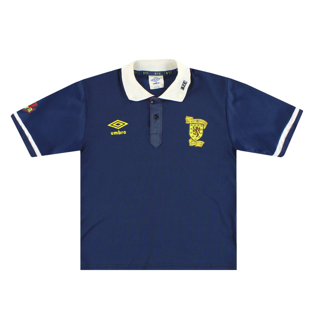 1988-91 Scotland Umbro Home Shirt L.Boys | Vintage Football Shirts