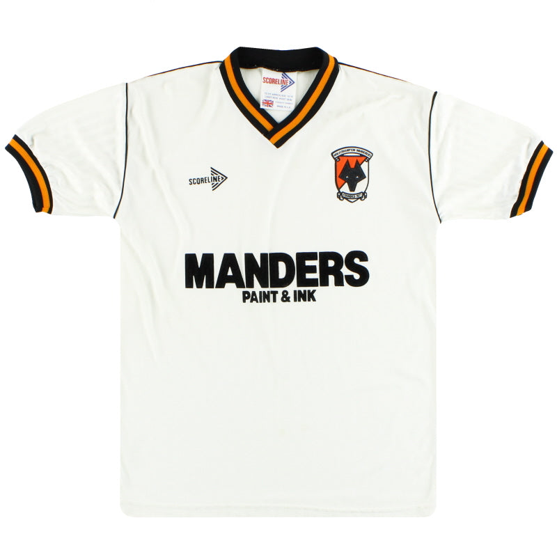 1989-90 Wolves Scoreline Away Shirt S | Vintage Football Shirts