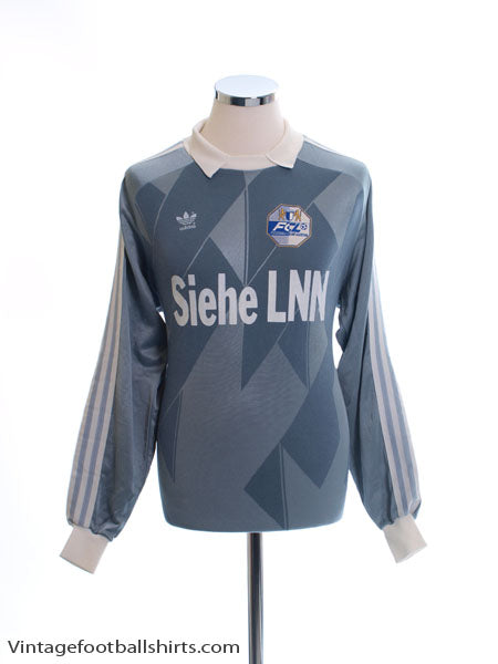 1990-91 FC Luzern Match Issue Goalkeeper Shirt L | Vintage Football Shirts
