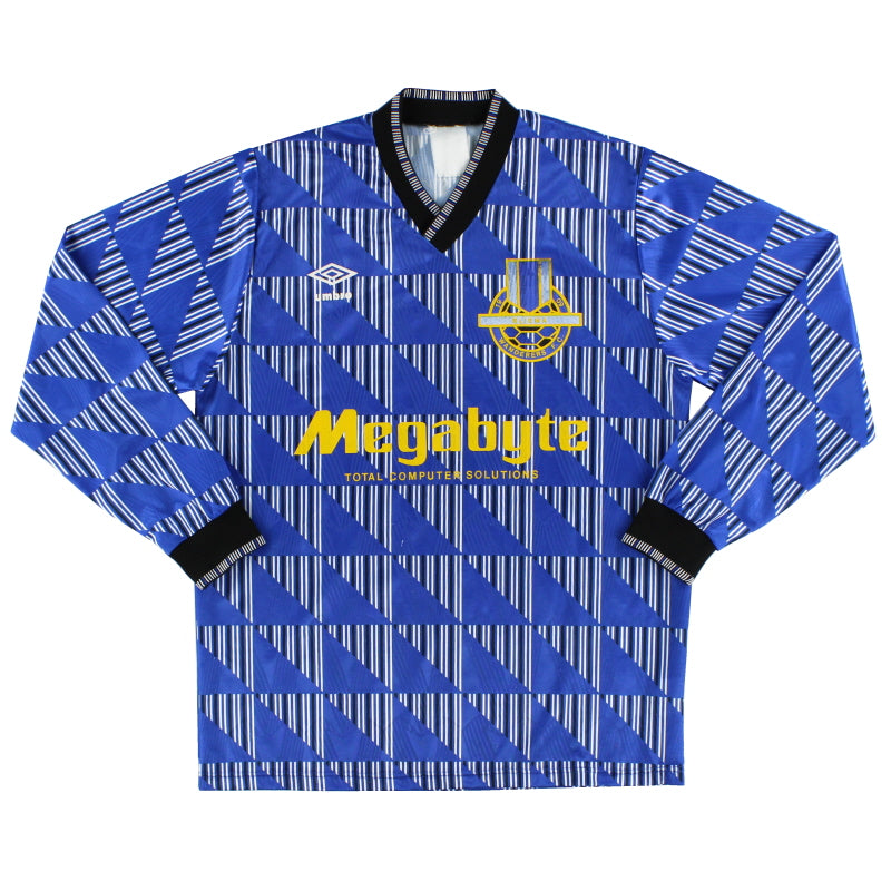 1990-91 Sliema Wanderers Umbro Home Shirt L/S S | Vintage Football Shirts