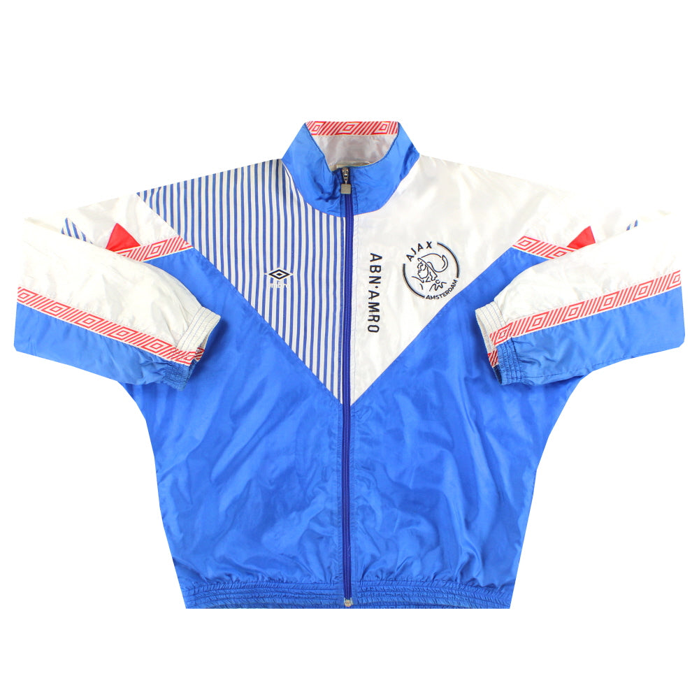1990-91 Ajax Umbro Player Issue Track Jacket L | Vintage Football Shirts