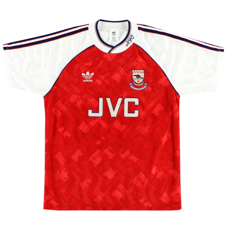 1990-92 Arsenal adidas 'Champions' Home Shirt XL | Vintage Football Shirts