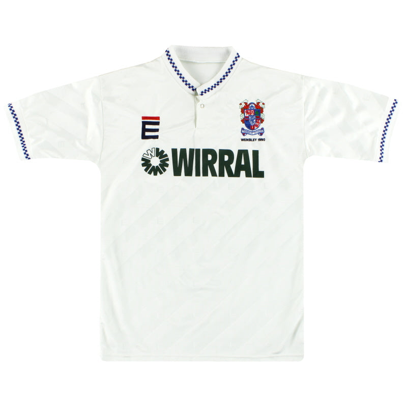 1990 Tranmere Rovers 'Wembley 1990' Home Shirt M | Vintage Football Shirts