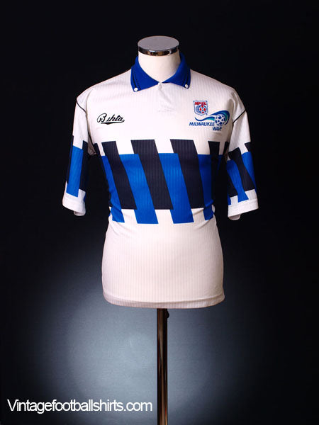 1992-93 Milwaukee Wave Home Jersey S | Vintage Football Shirts