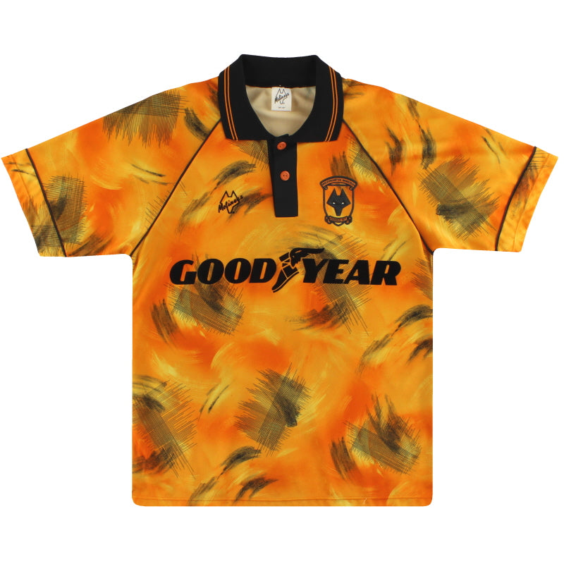 1992-93 Wolves Home Shirt *Mint* L | Vintage Football Shirts