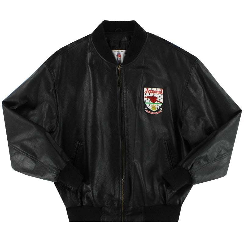 1990-92 Arsenal Leather Bomber Jacket L | Vintage Football Shirts