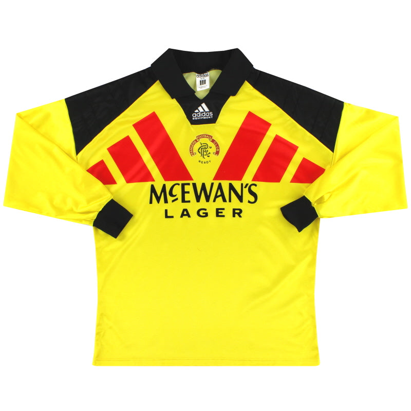 1992-94 Rangers adidas Goalkeeper Shirt M | Vintage Football Shirts