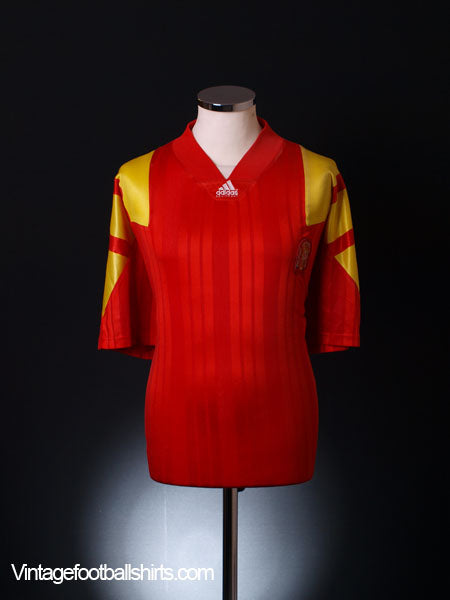 1992-94 Spain Home Shirt XL | Vintage Football Shirts