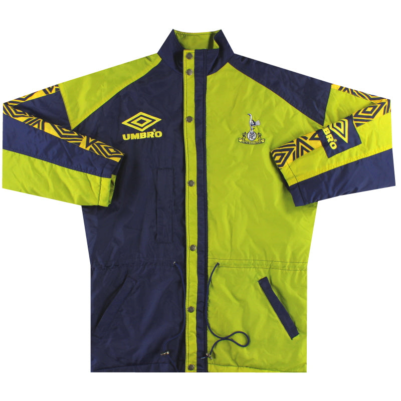 1992-94 Tottenham Umbro Padded Bench Coat L | Vintage Football Shirts