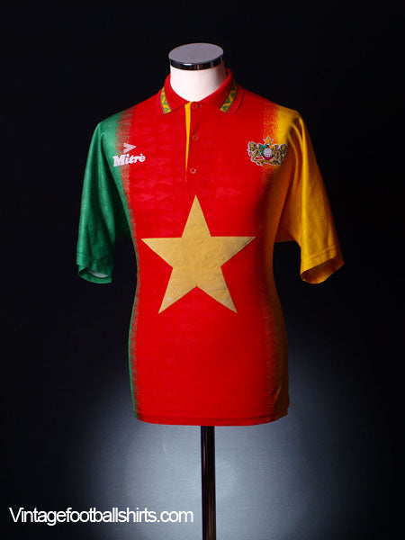 1994-95 Cameroon Home Shirt XL | Vintage Football Shirts