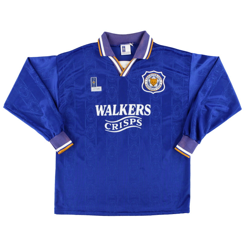1994-96 Leicester Reserves Match Worn Home Shirt L/S #2 L | Vintage ...