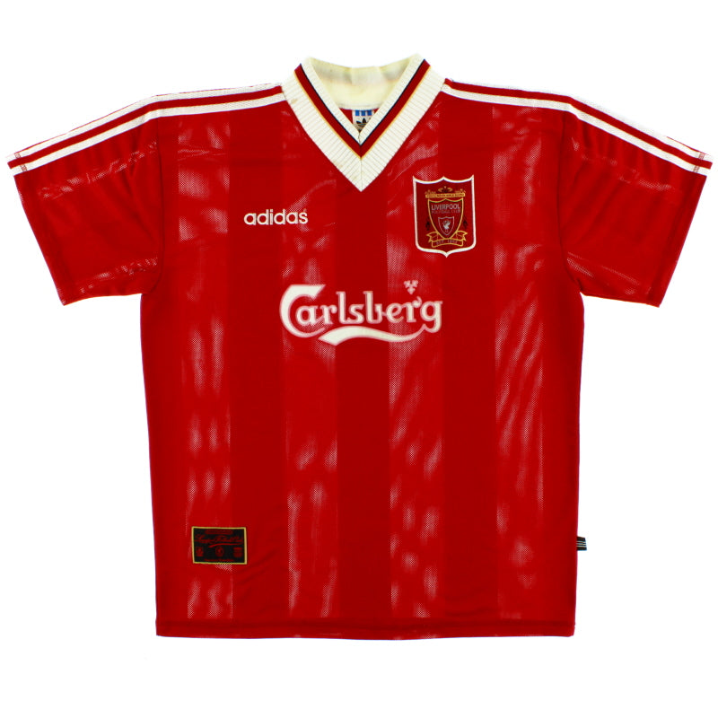 1995-96 Liverpool Home Shirt L | Vintage Football Shirts