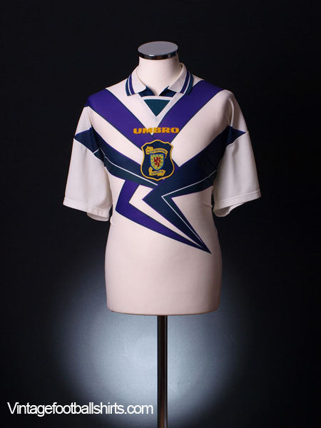 1995-96 Scotland Away Shirt L | Vintage Football Shirts