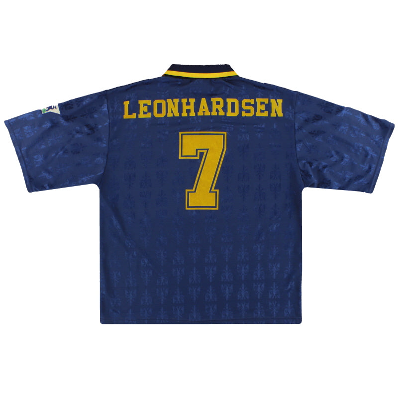 1995-96 Wimbledon Home Shirt Leonhardsen #7 L | Vintage Football Shirts