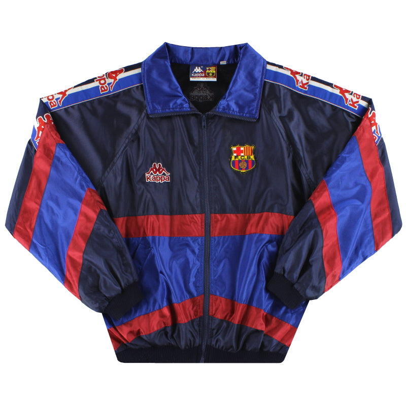 1995-97 Barcelona Kappa Track Jacket S | Vintage Football Shirts