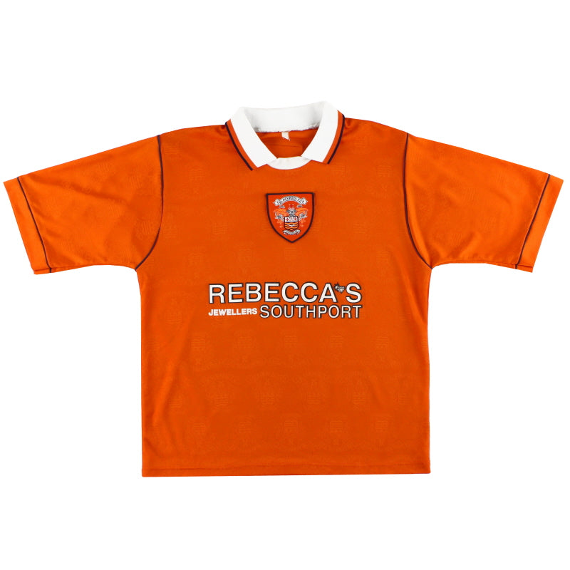 1995-97 Blackpool Pool Pro-Wear Home Shirt M | Vintage Football Shirts