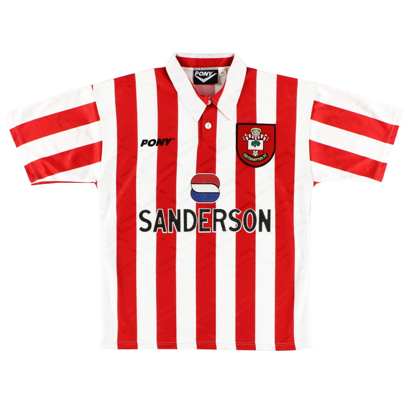 1995-97 Southampton Pony Home Shirt *Mint* L | Vintage Football Shirts