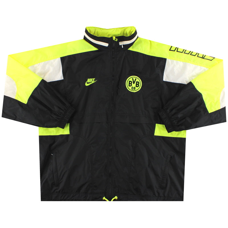 1996-97 Dortmund Nike Hooded Rain Jacket XXL | Vintage Football Shirts