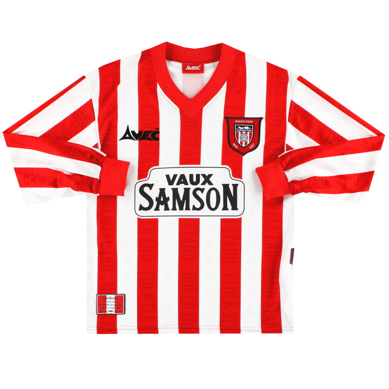 1996-97 Sunderland Avec Home Shirt L/S *Mint* S | Vintage Football Shirts
