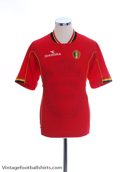 1997-98 Belgium Home Shirt M | Vintage Football Shirts