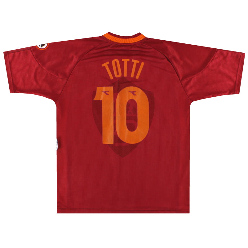 1997-98 Roma Diadora Home Shirt Totti #10 *Mint* XL | Vintage Football ...