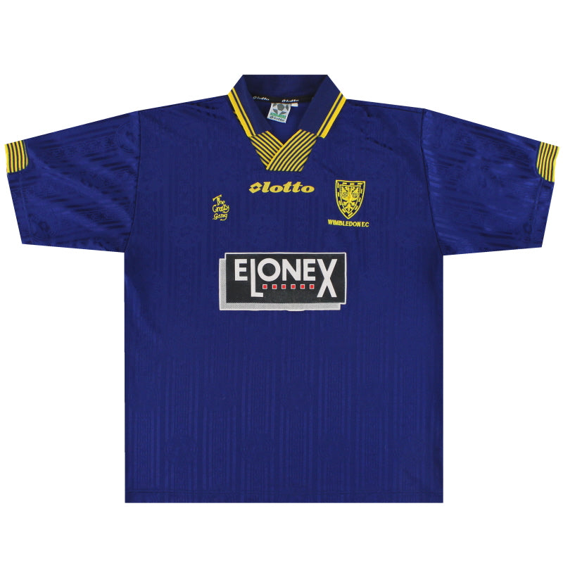 1997-99 Wimbledon Lotto Home Shirt M | Vintage Football Shirts