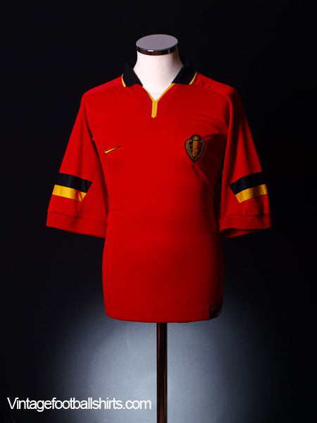 1998-00 Belgium Home Shirt XL | Vintage Football Shirts