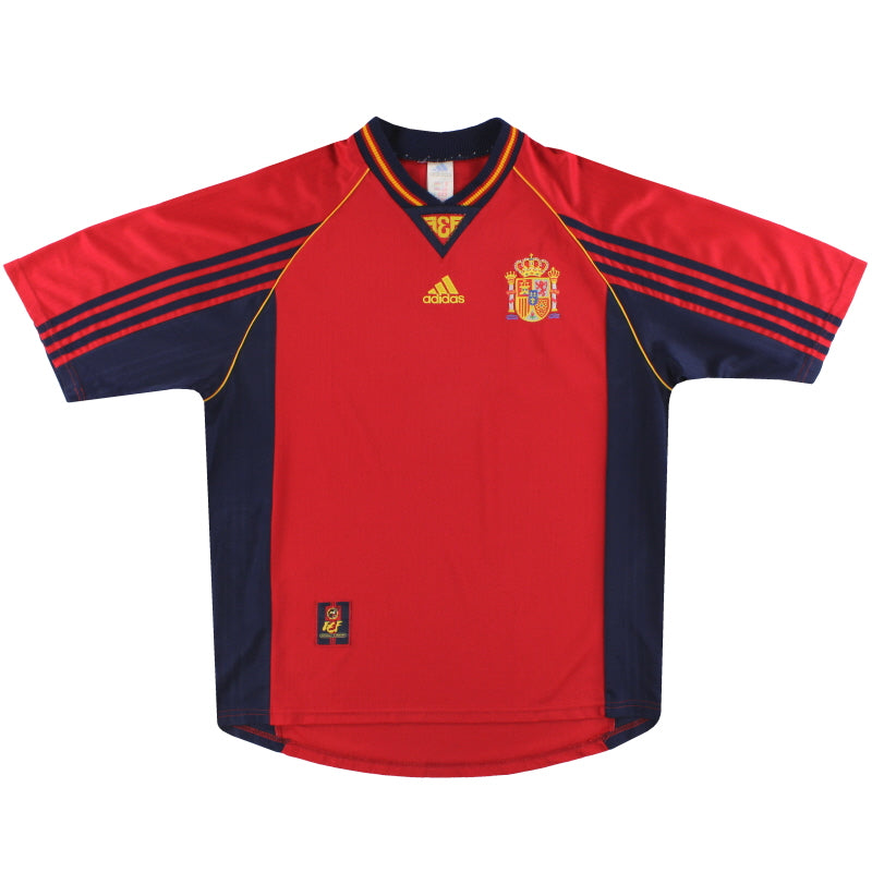 1998-99 Spain adidas Home Shirt S | Vintage Football Shirts
