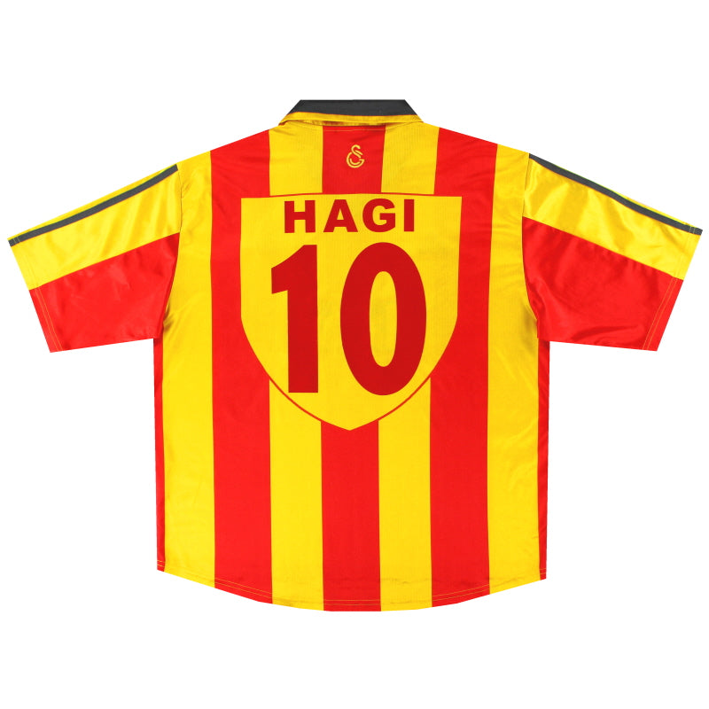 1999-00 Galatasaray adidas Home Shirt Hagi #10 XL | Vintage Football Shirts