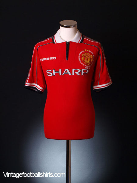 1998-00 Manchester United 'Treble Winners' Home Shirt XL | Vintage ...