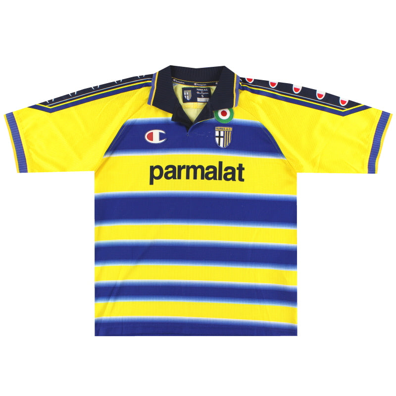 1999-00 Parma Champion Home Shirt XL | Vintage Football Shirts