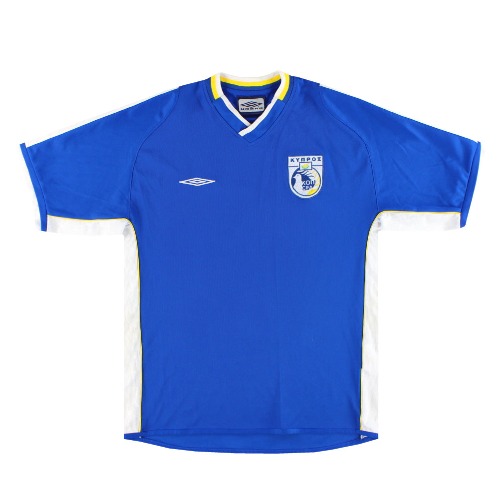 2000-01 Cyprus Umbro Home Shirt S | Vintage Football Shirts