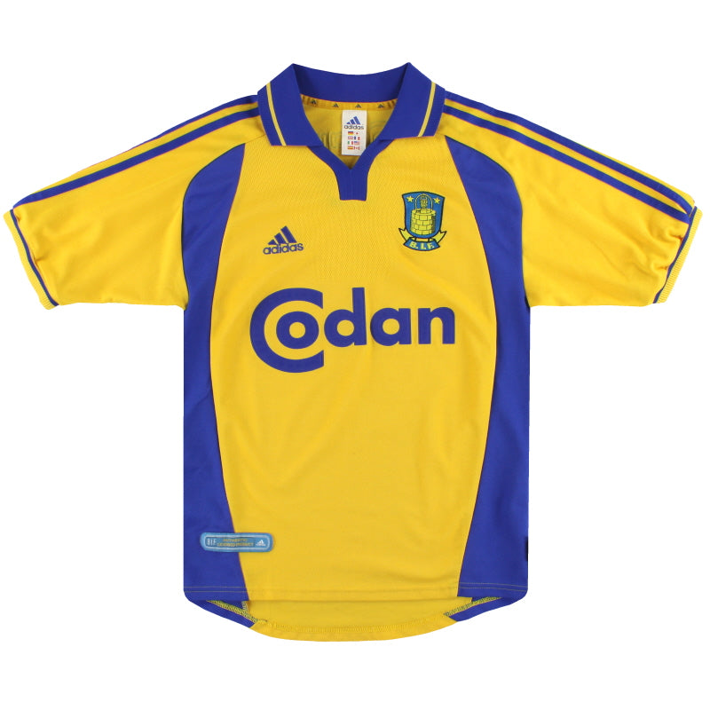 2000-02 FC Brondby adidas Home Shirt S | Vintage Football Shirts