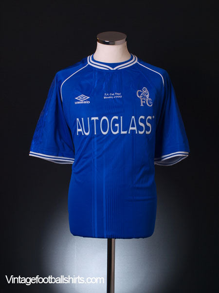 2000 Chelsea 'F.A. Cup Final' Home Shirt *Mint* L | Vintage Football Shirts