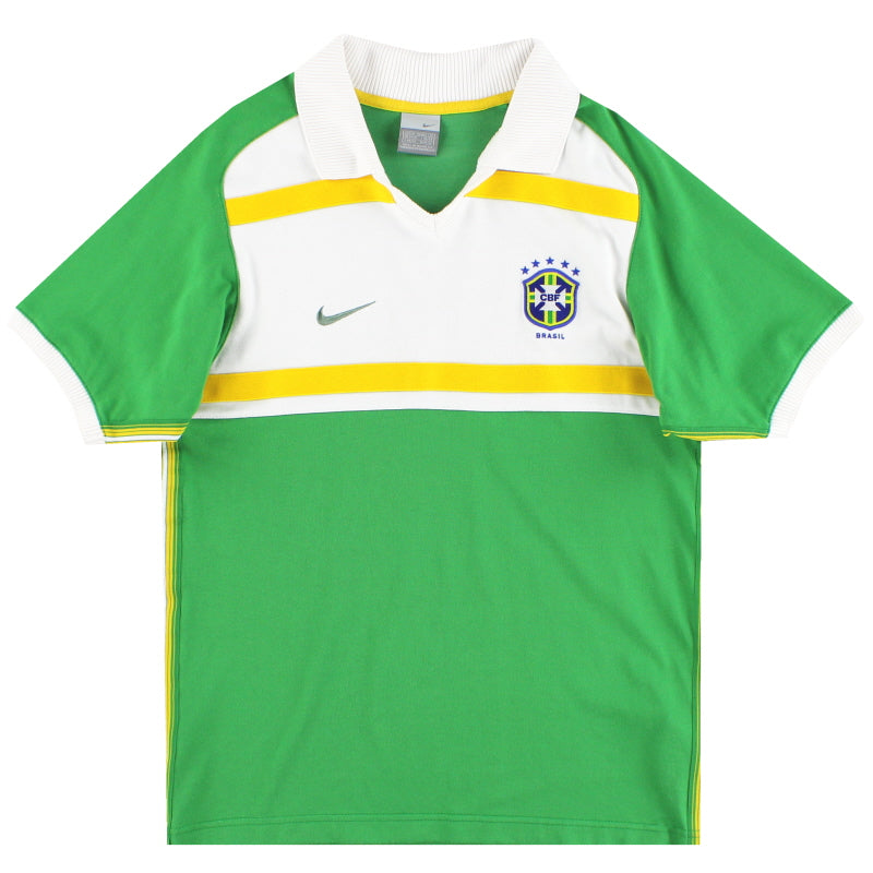 2000s Brazil Nike Polo Shirt M | Vintage Football Shirts