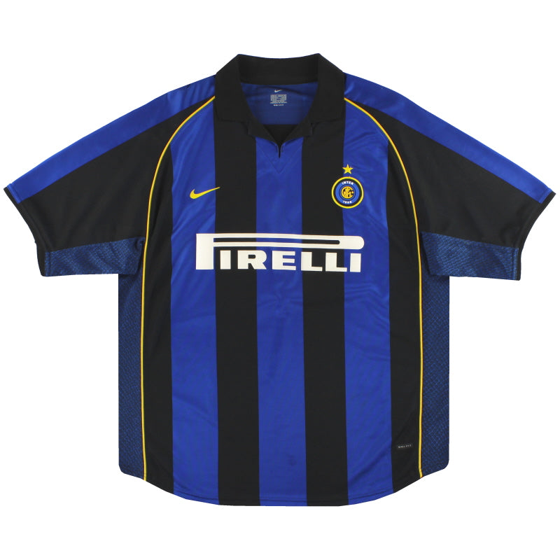 2001-02 Inter Milan Nike Home Shirt XL | Vintage Football Shirts