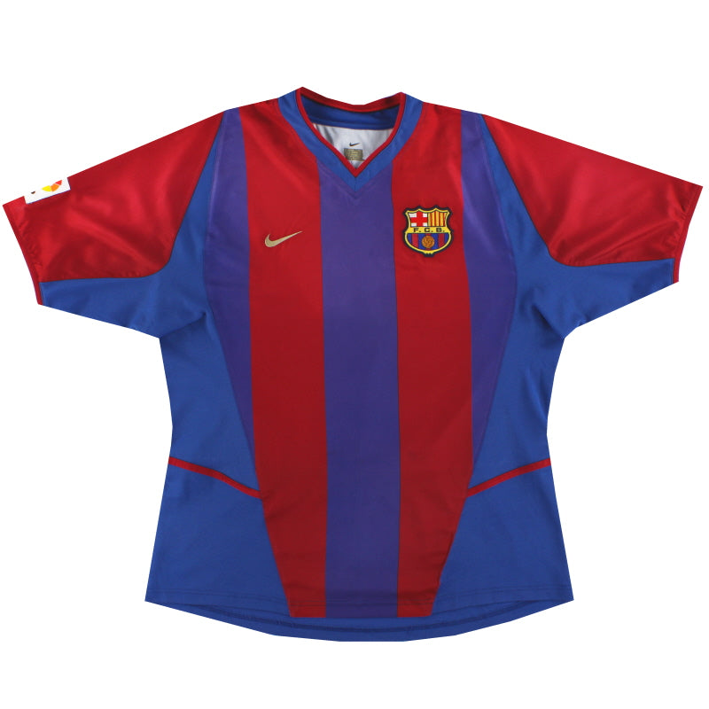 2002-03 Barcelona Nike Home Shirt L 184633 | Vintage Football Shirts