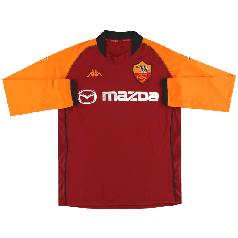 2002-03 Roma Kappa Champions League Home Shirt L/S XXL | Vintage ...