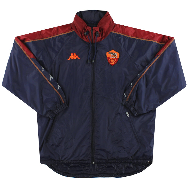 2002-03 Roma Kappa Padded Bench Coat XL | Vintage Football Shirts
