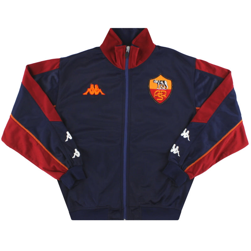 2002-03 Roma Kappa Track Jacket XL.Boys | Vintage Football Shirts