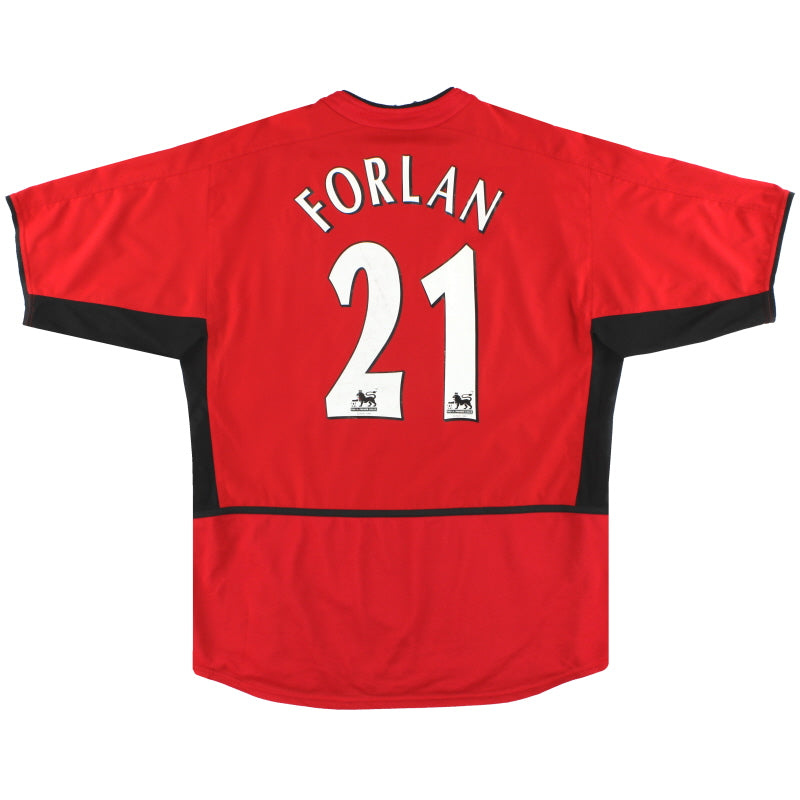 2002-04 Manchester United Nike Home Shirt Forlan #21 L 184947 | Vintage ...