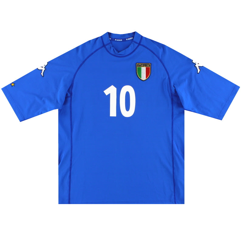 2000-01 Italy Kappa Home Shirt #10 *As New* XL | Vintage Football Shirts