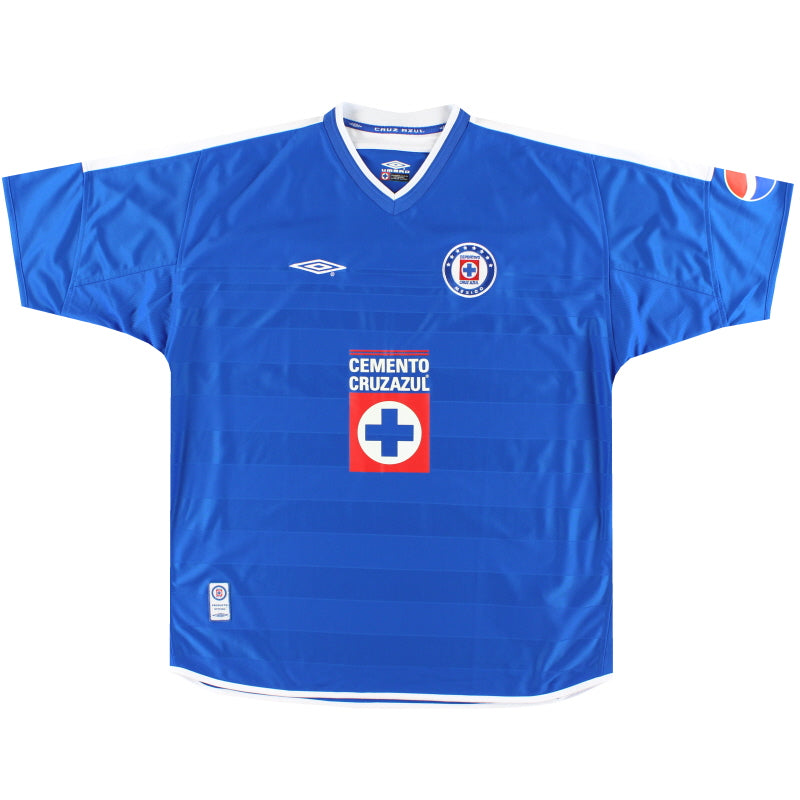 2003-04 Cruz Azul Umbro Home Shirt XL | Vintage Football Shirts