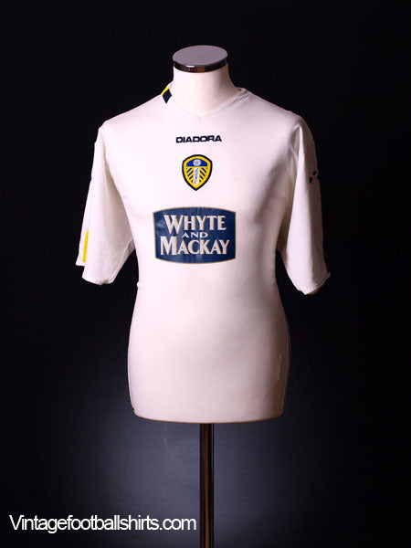 2004-05 Leeds Home Shirt M | Vintage Football Shirts